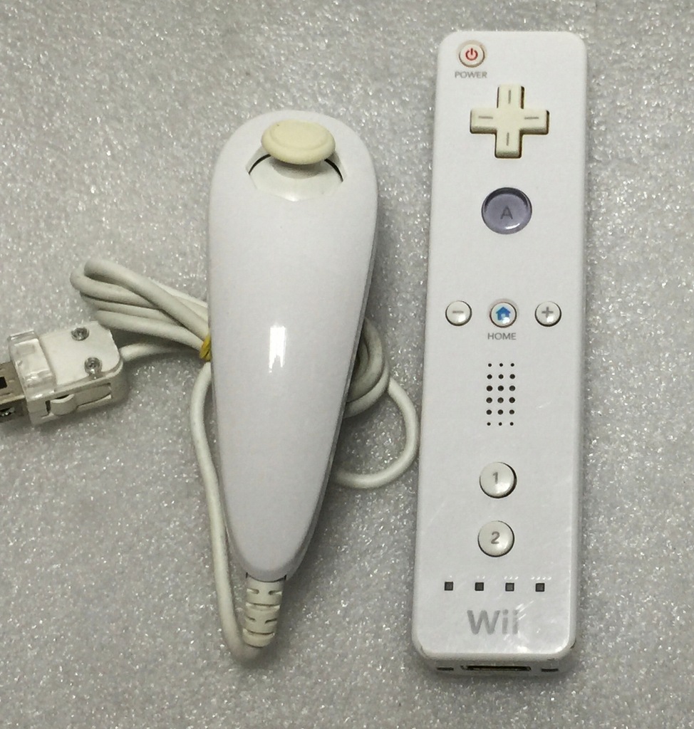 Pakiet Nintendo Wii Pilot i Nunchuck Oryginalne - 12355128408 ...
