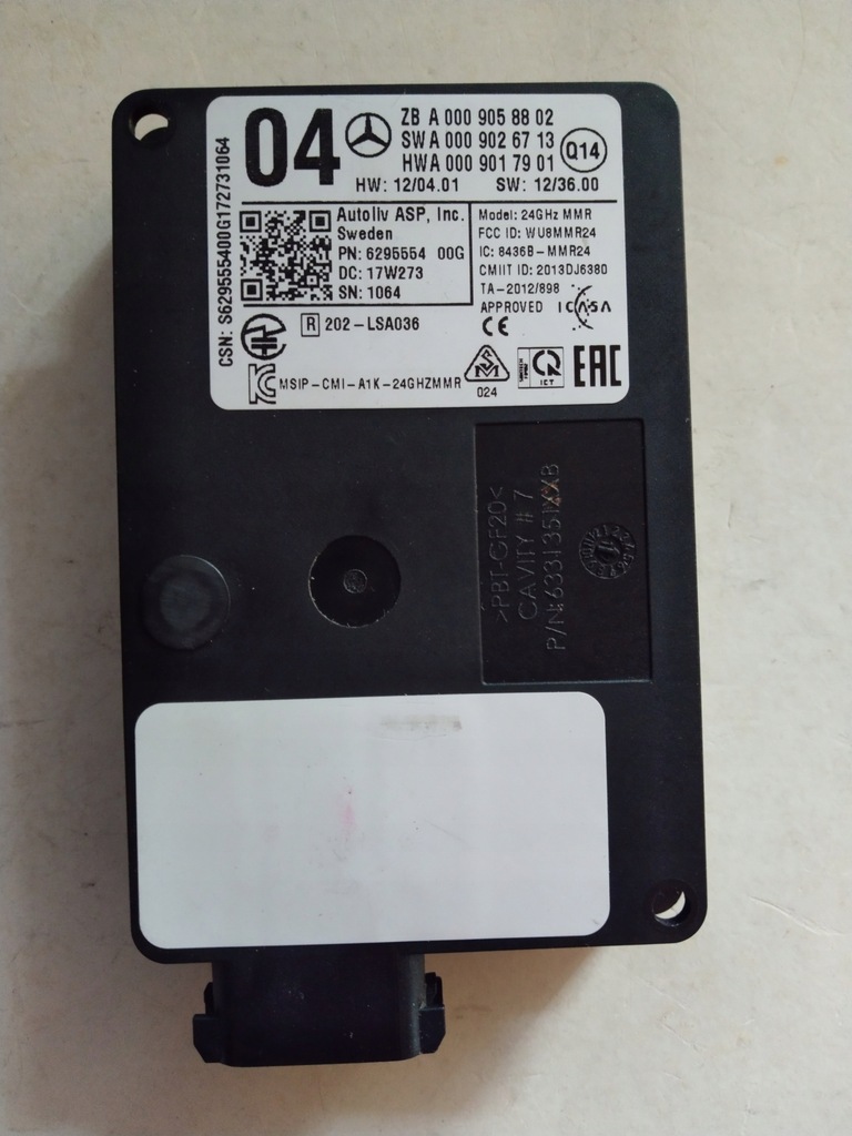 RADAR SENSOR DISTRONIC MERCEDES A0009058802 - 6789820579 - oficjalne ...