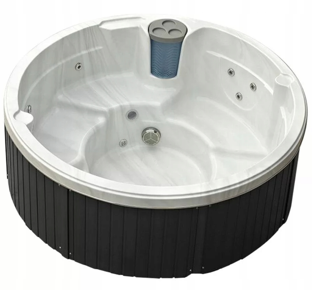 Jacuzzi z hydromasażem Passionspas Malta Luxury D182x72cm białe ...