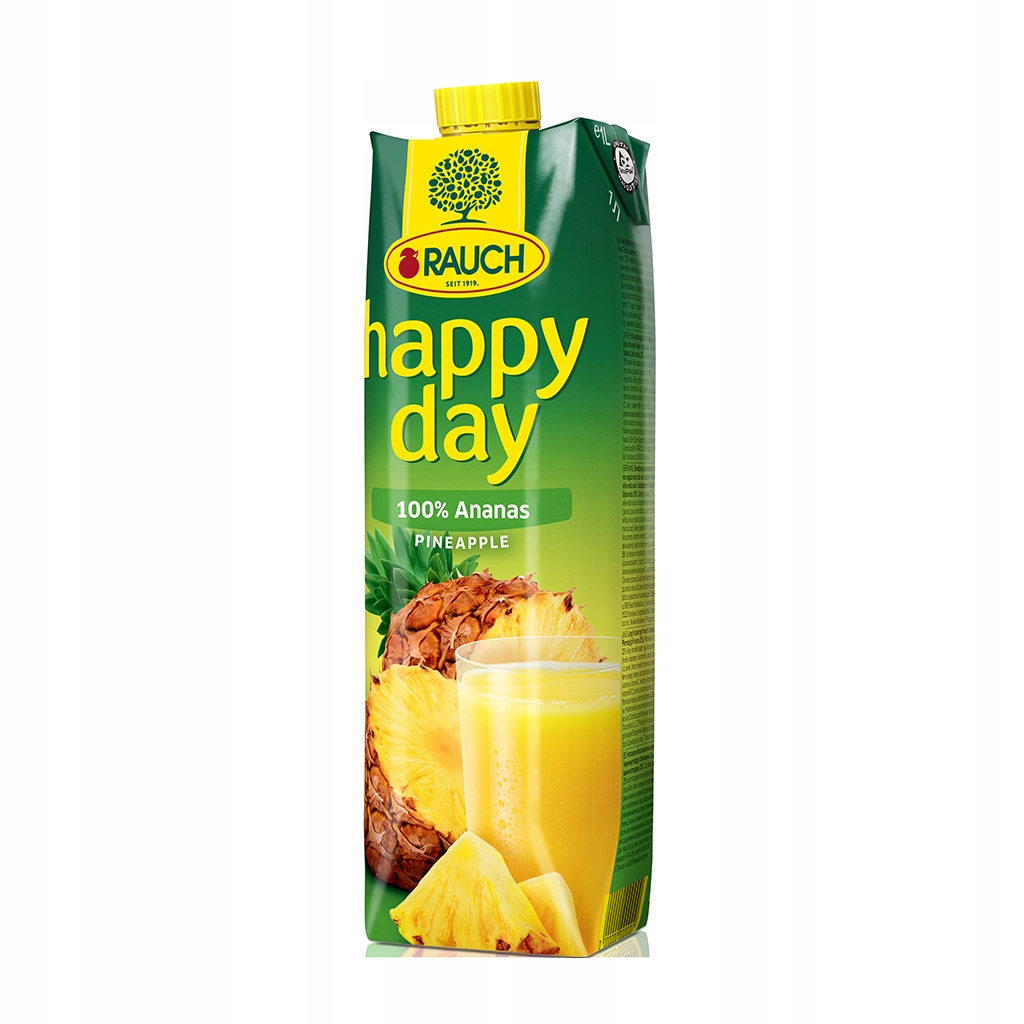 Rauch Happy Day 100% Soku z Ananasa 1000ml - 12981819651 - oficjalne archiwum Allegro