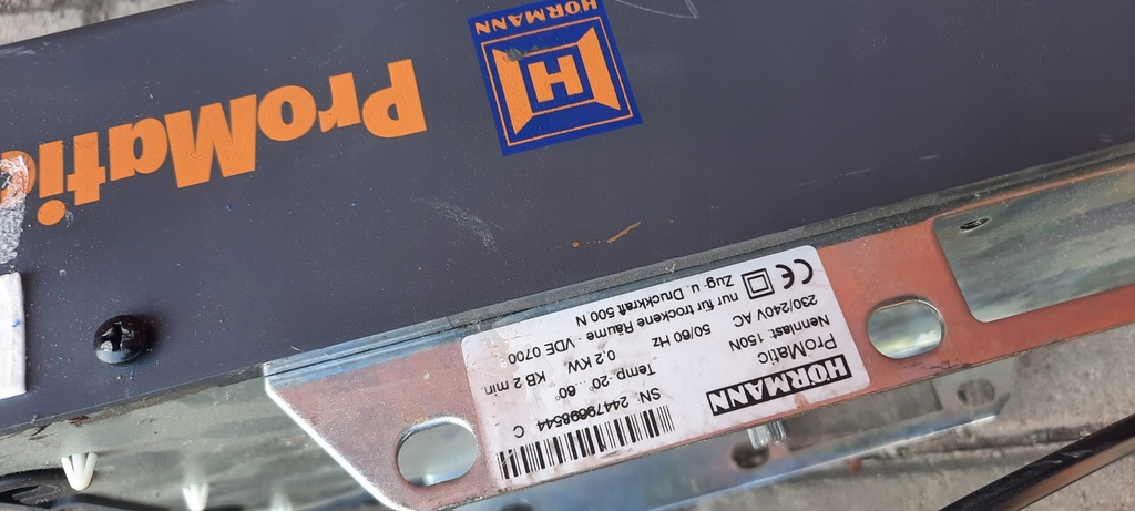 NAPĘD BRAMY GARAŻOWEJ HORMANN PROMatic VDE 0700 - 12441592903 - oficjalne archiwum Allegro