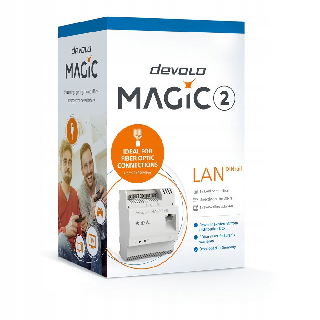 Adapter PLC devolo MAGIC 2 LAN DINRAIL - 13777390722 - oficjalne ...