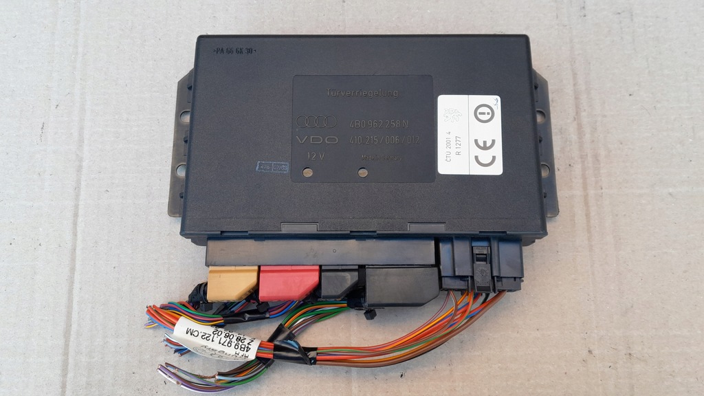 MODUŁ KOMFORTU AUDI A6 C5 1997-2004r 4B0962258N - 12679730664 ...