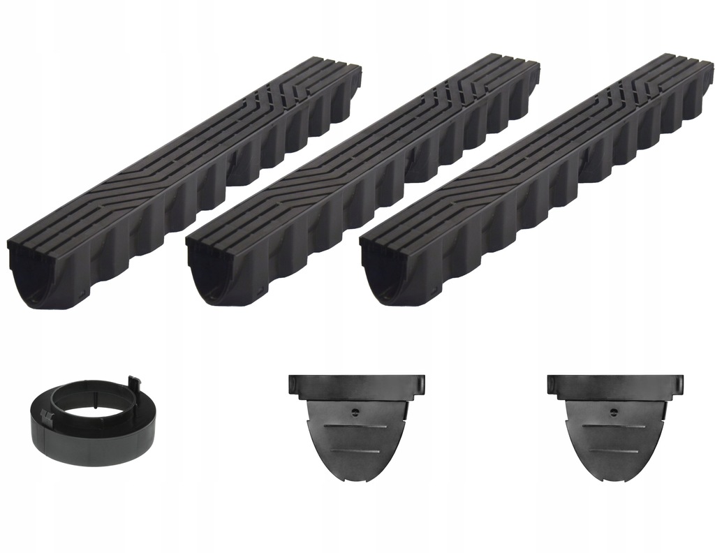 ODWODNIENIE LINIOWE SLIM 1000x87 ZESTAW GARAŻ 3MB - 11829035617 ...