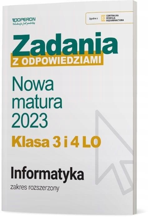 MATURA 2023 INFORMATYKA. ZADANIA Z ODP. 3-4 KL Z.. - 12548330167 ...