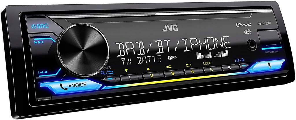 RADIO SAMOCHODOWE JVC KD-X472DBT USB OKAZJA HIT! - 12653700110 - oficjalne archiwum Allegro