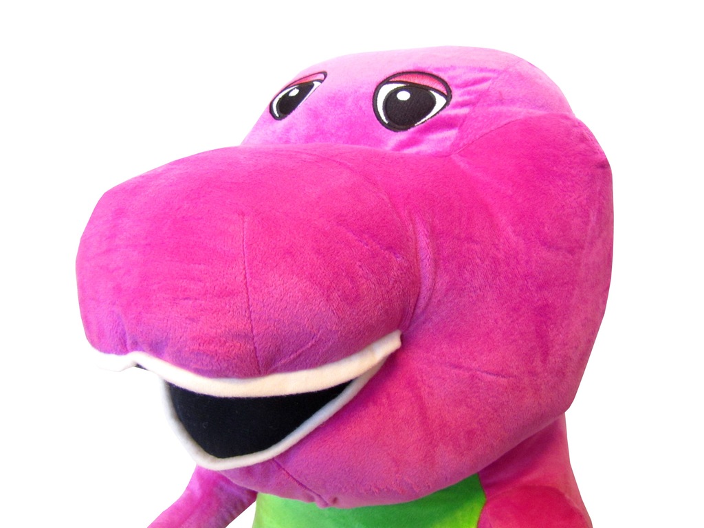 BARNEY GIGANTYCZNY PLUSZAK bajka MASKOTKA dinozaur - 9836244771 ...