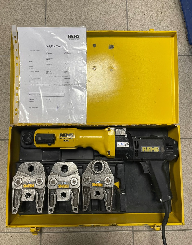 Zaciskarka prasa do rur Rems Power Press 2000 KI16 - 11761426620 ...