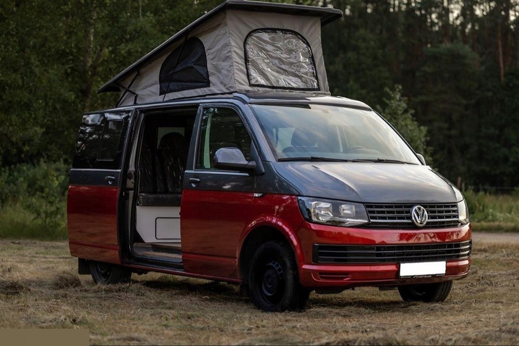 VW Transporter T6 Kamper 2018 nowa zabudowa PIĘKNY - 12672361924 ...