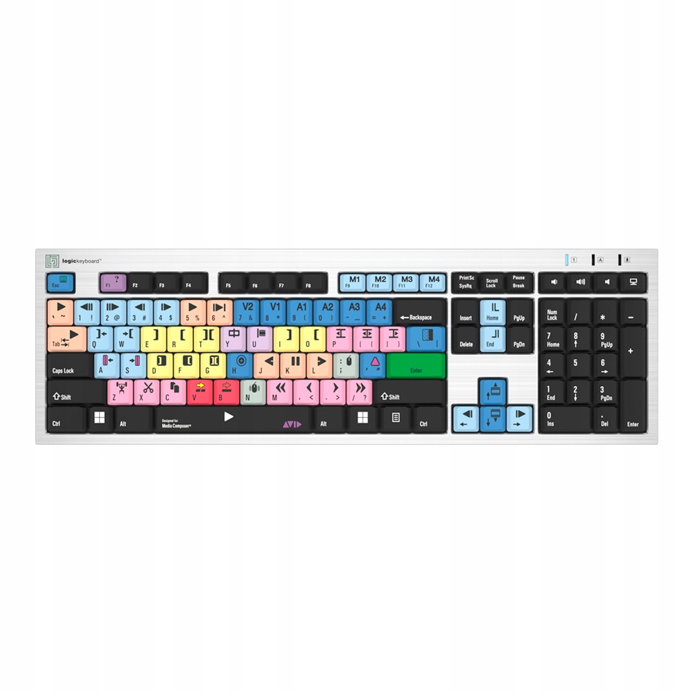 Klawiatura LogicKeyboard Media Composer PC Slim US - 12331188985 ...