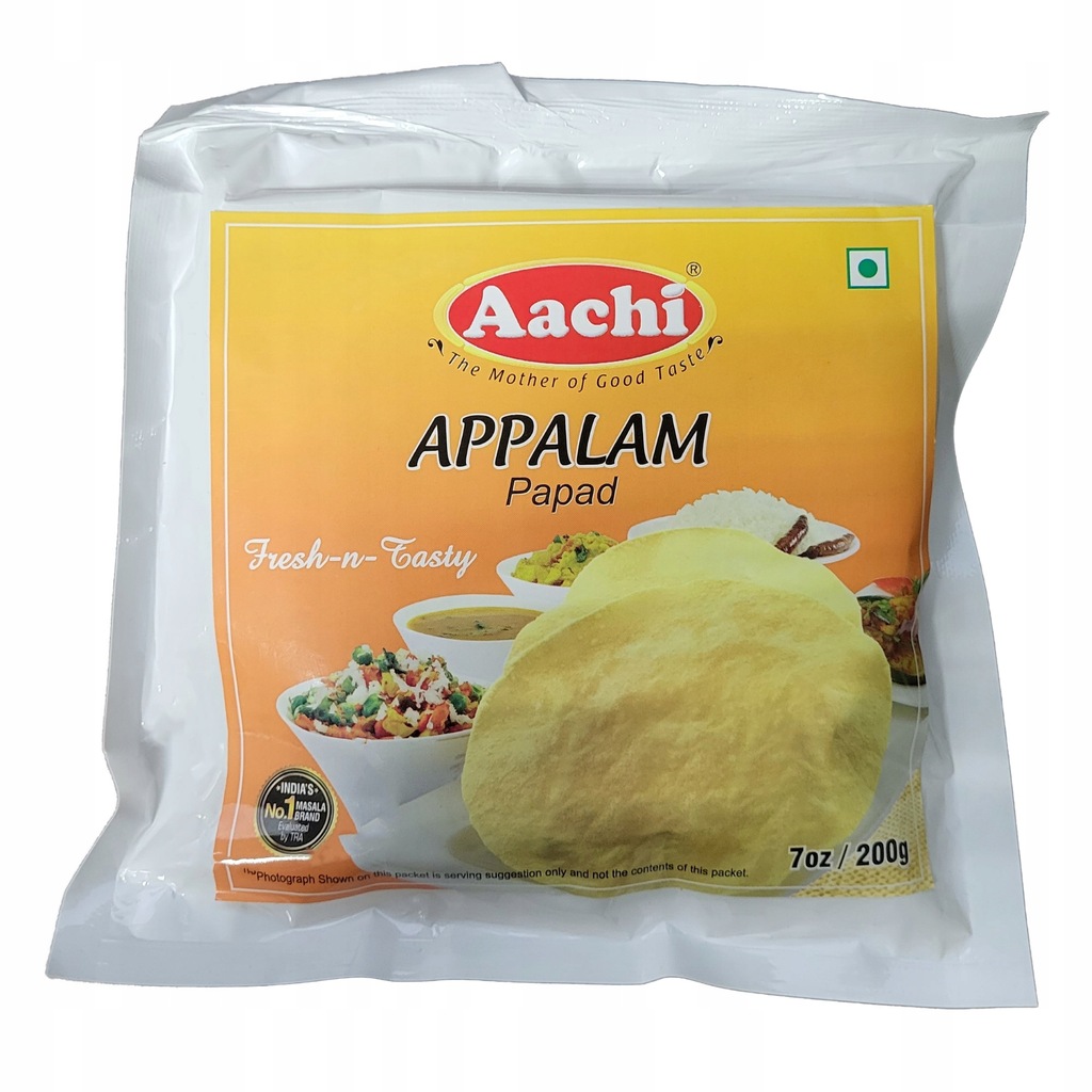 Papady Appalam Aachi 200G - 13249996664 - oficjalne archiwum Allegro
