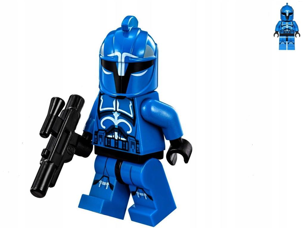 Unikat LEGO Star Wars - Senate Commando Captain + blaster ! 75088 ...