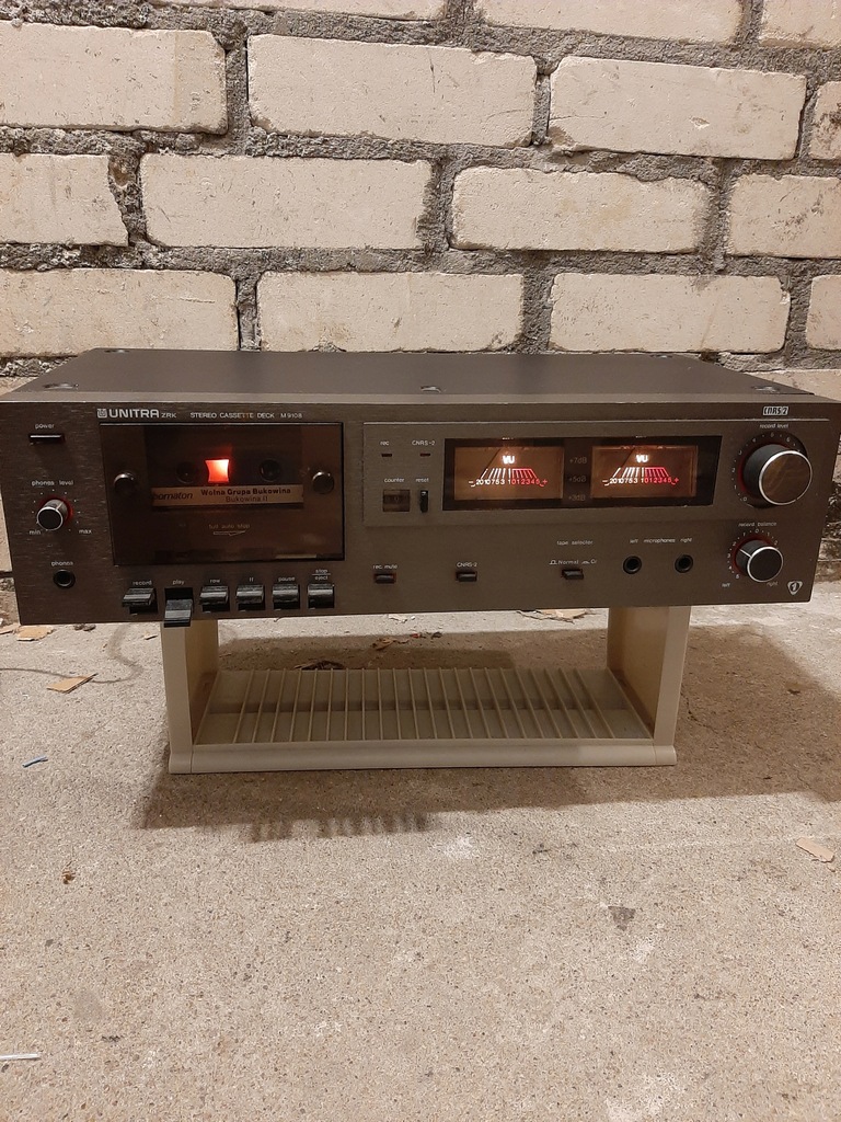 Magnetofon kasetowy Unitra M9108 tytanowy - 13337708659 - oficjalne archiwum Allegro