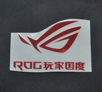 ASUS ROG Metal Logo Sticker For Laptop PC Tablet Desktop Computer ...