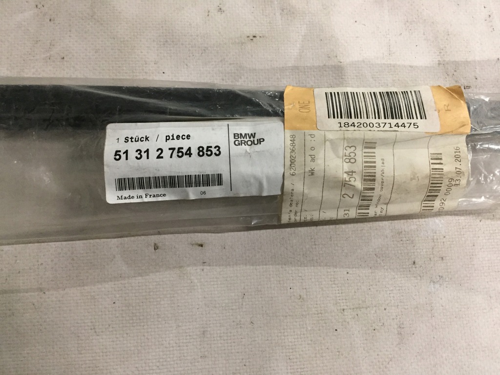 MOCOWANIE LISTWY KLAPY TYŁ MINI R56 51312754853 - 10012338948 ...