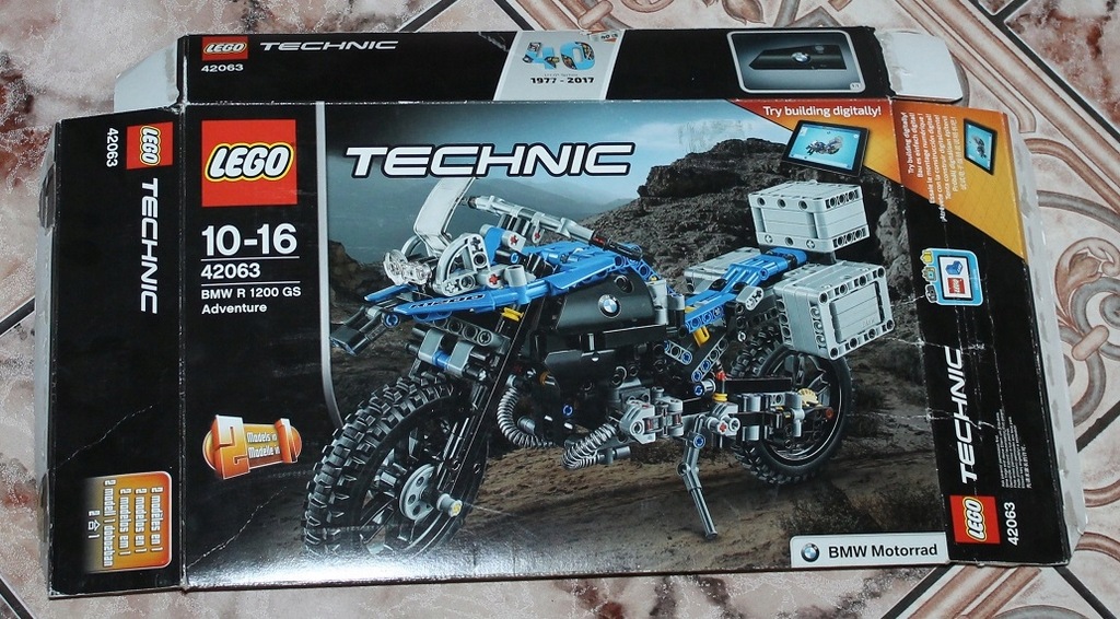 KARTON LEGO TECHNIC 42063 BMW R 1200 GS Adventure - 10961817055 ...