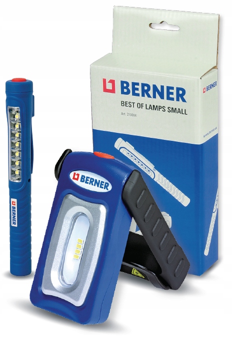 ZESTAW LAMPY WARSZTATOWE LATARKA LED BERNER - 7440087499 - oficjalne ...