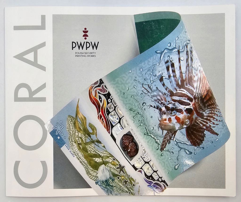 Banknot PWPW - 23 - CORAL ryba skrzydlica - 15599500901 - oficjalne ...