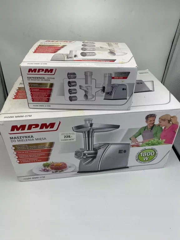 MASZYNKA DO MIELENIA MIĘSA MPM 1800W +SZATKOWNICA - 12775813216 ...