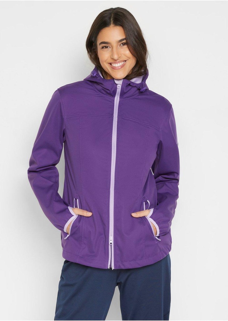 BPC FIOLETOWA KURTKA SOFTSHELL Z KAPTUREM 44 XXL - 13892401687 - oficjalne archiwum Allegro