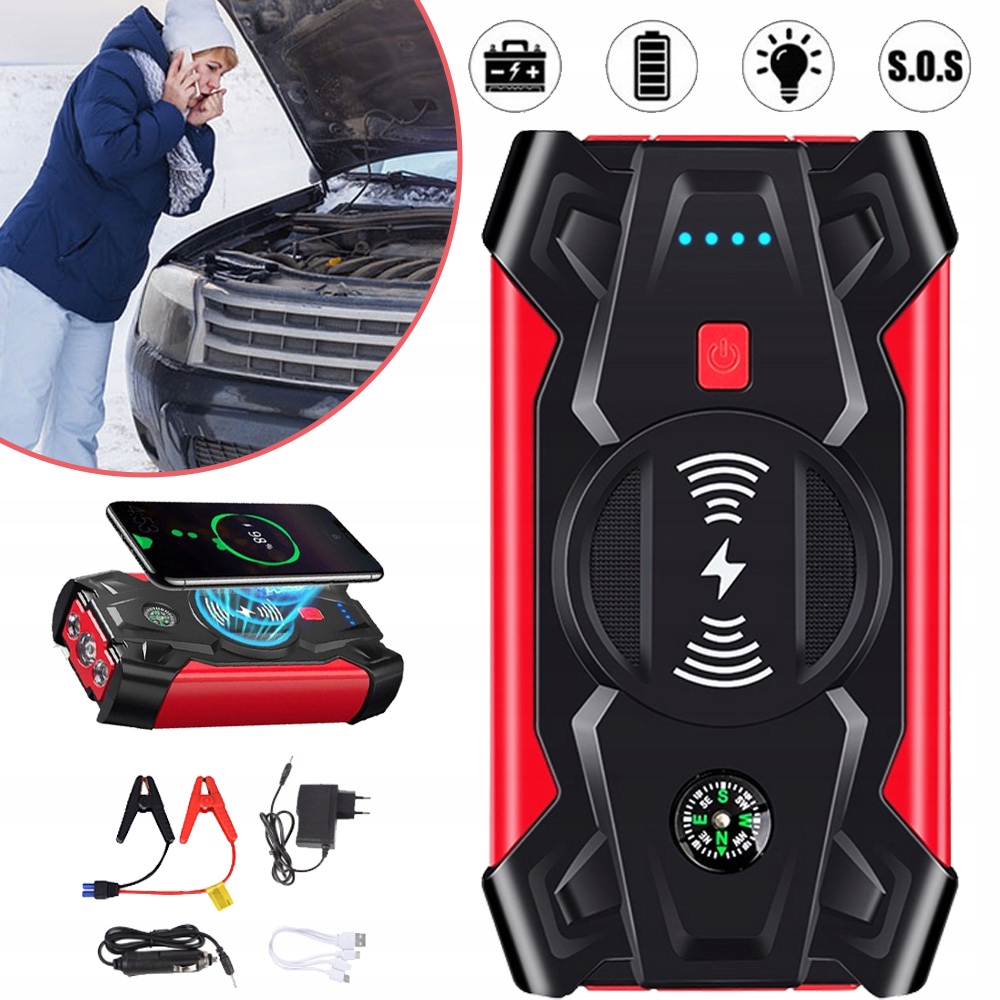 800A JUMP STARTER POWERBANK WZMACNIACZ AKUMULATORA SAMOCHODOWEGO 12V - 15402144530 - oficjalne ...