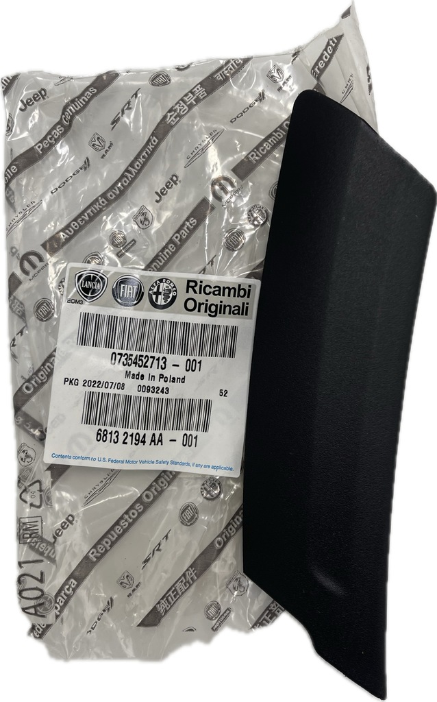 NOWA ORYGINALNA LEWA ZAŚLEPKA PODSZYBIA FIAT 500 FCA OE 735452713 ...