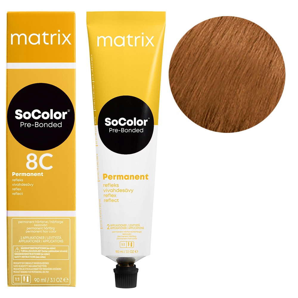 MATRIX SOCOLOR - 8C - FARBA DO WŁOSÓW 90ml - 12134360942 - oficjalne ...