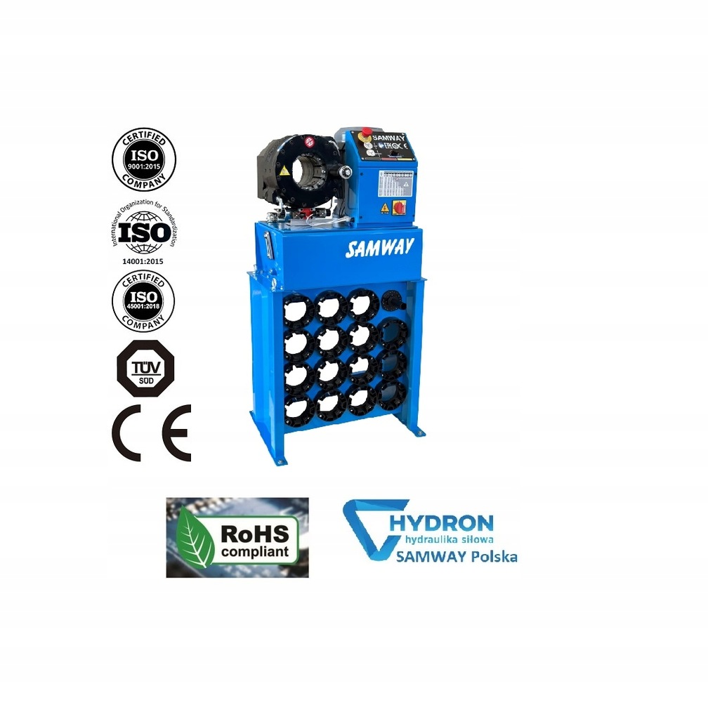 Zakuwarka do węży P20Q (zakuwa do DN32 4SP) SAMWAY - 15096095576 - oficjalne archiwum Allegro