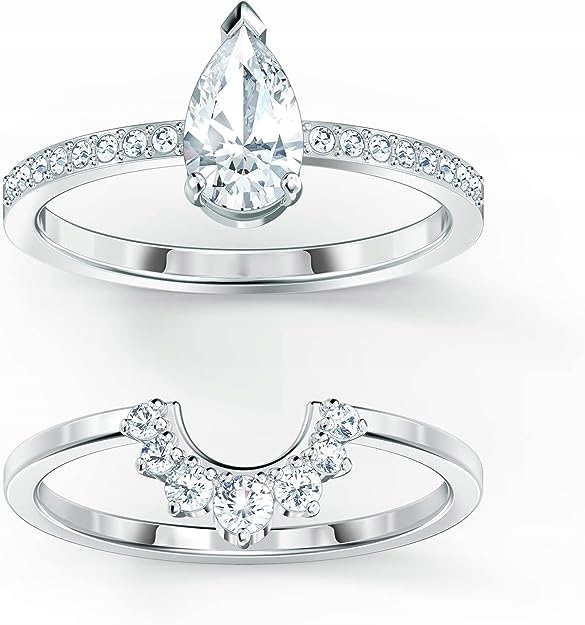 SWAROVSKI 5563122 PIERŚCIONKI Z KRYSZTAŁKAMI 2SZT 87095 - 14377439875 ...
