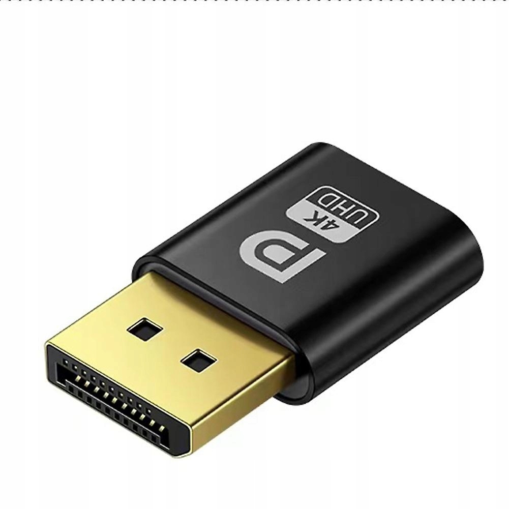 ADAPTER DISPLAYPORT 4K DUMMY EMULATOR do MONITORA - 13313368386 ...