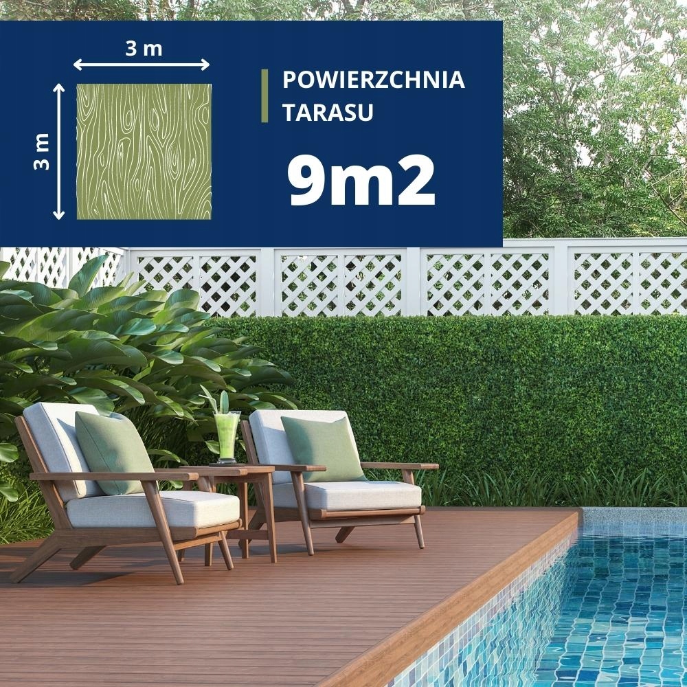 Gotowy Drewniany System Tarasowy Montaż 3x3 9m2 - 12505086600 ...