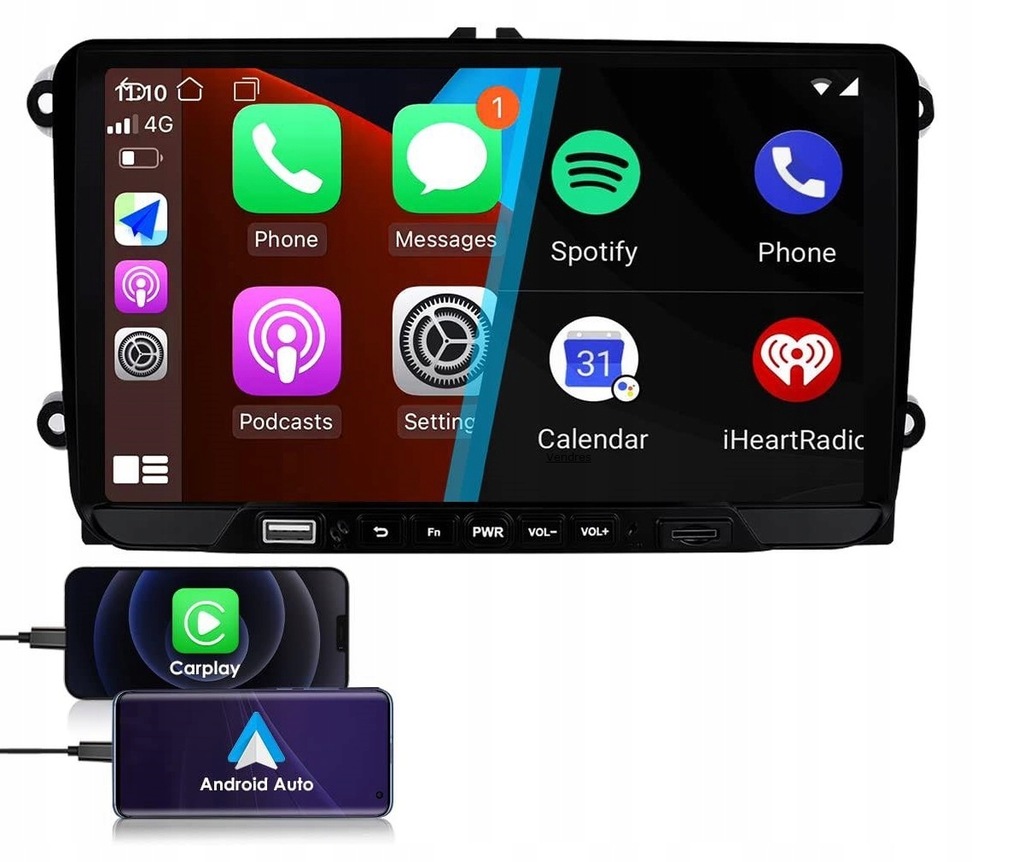 NAWIGACJA 2 DIN ANDROID VW PASSAT B6 B7 GOLF 5 V 6 - 12560962224 - oficjalne archiwum Allegro