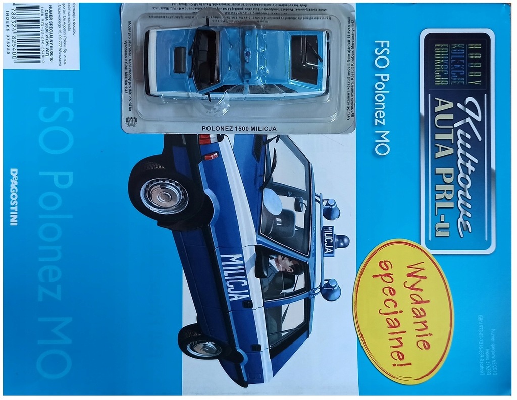 Polonez 1500 Milicja Kultowe Auta PRL-u 1:43 Model Deagostini wyd ...