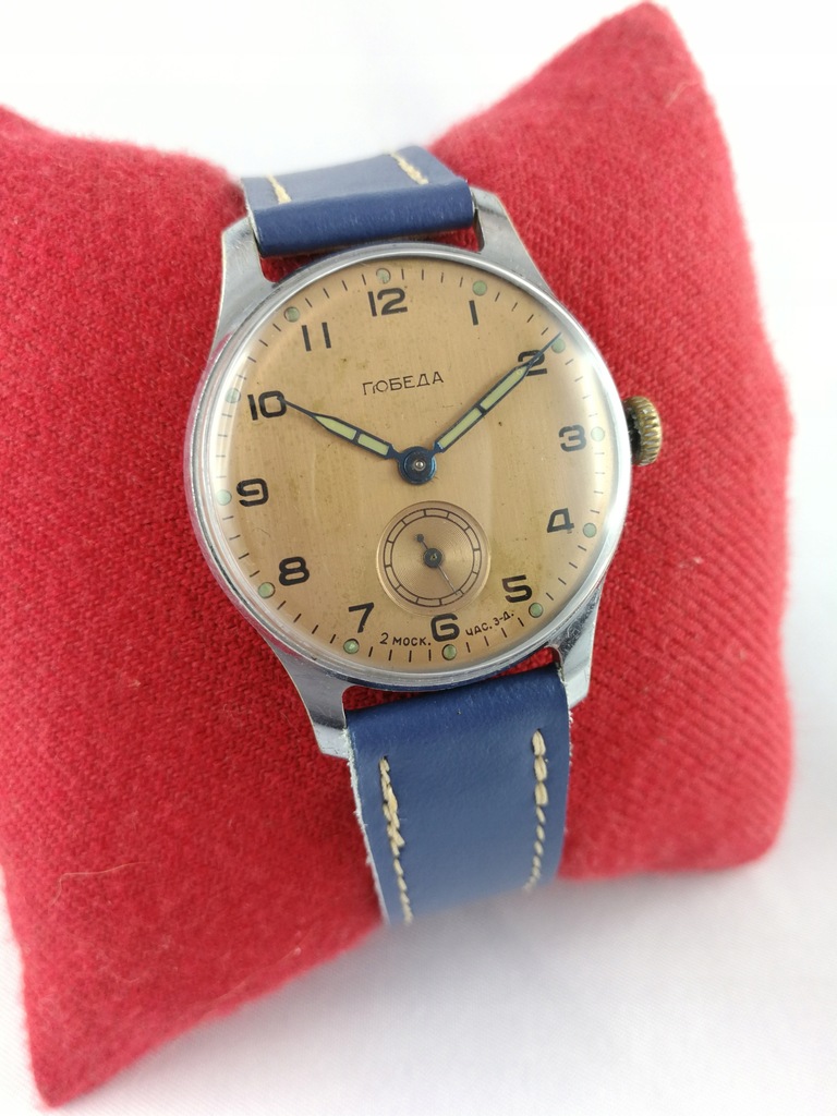 Radziecki zegarek POBIEDA Miedziana 1958 rok - 13935952424 - oficjalne ...