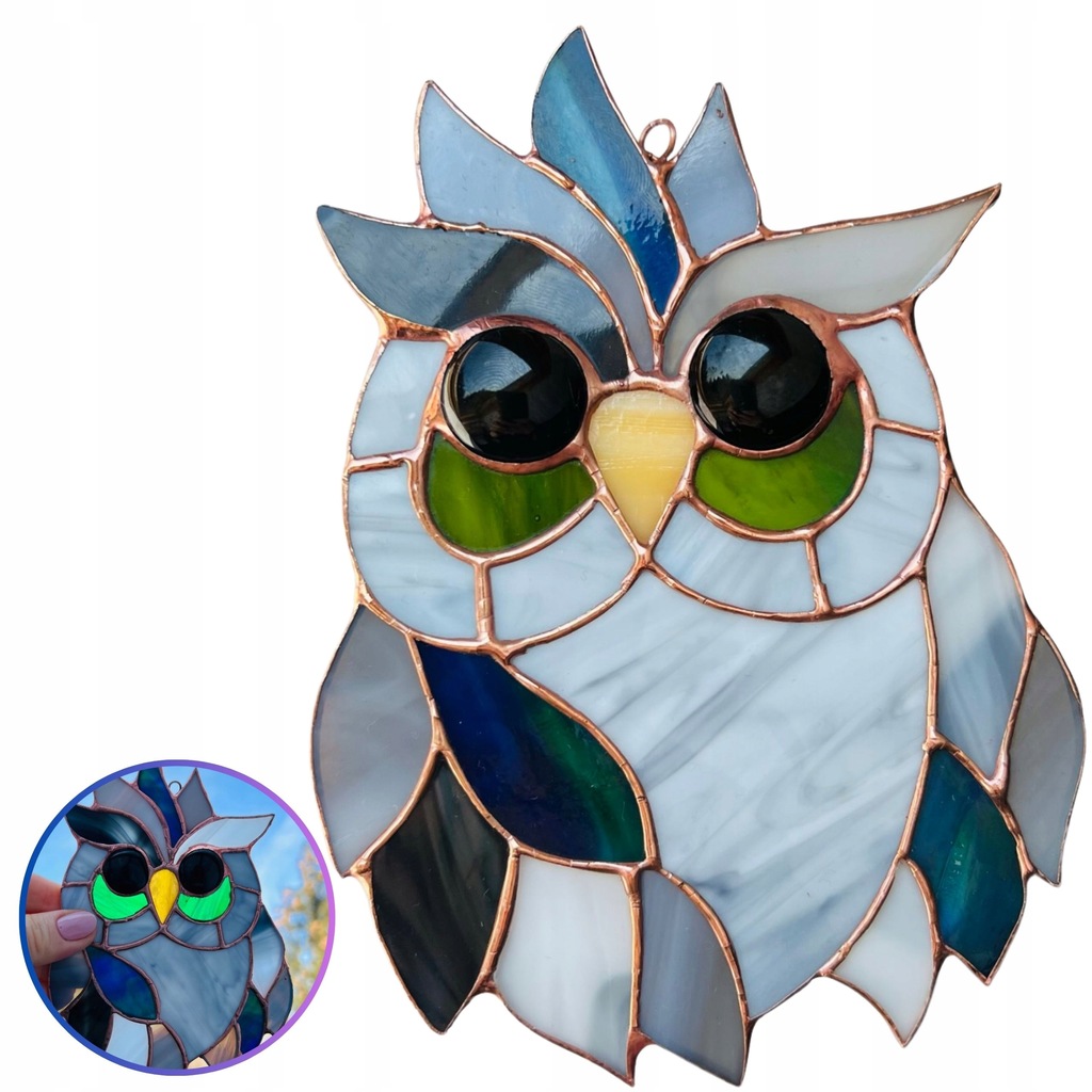 Sowa symbol mądrości Witraż ozdoba na prezent - 13526126851 - oficjalne ...