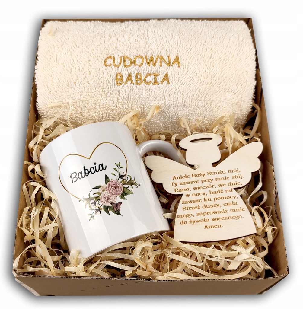 PODZIĘKOWANIE PREZENT DLA BABCI DZIADKA CHRZEST PIERWSZA KOMUNIA ŚWIĘTA IHS - 15465770206 ...