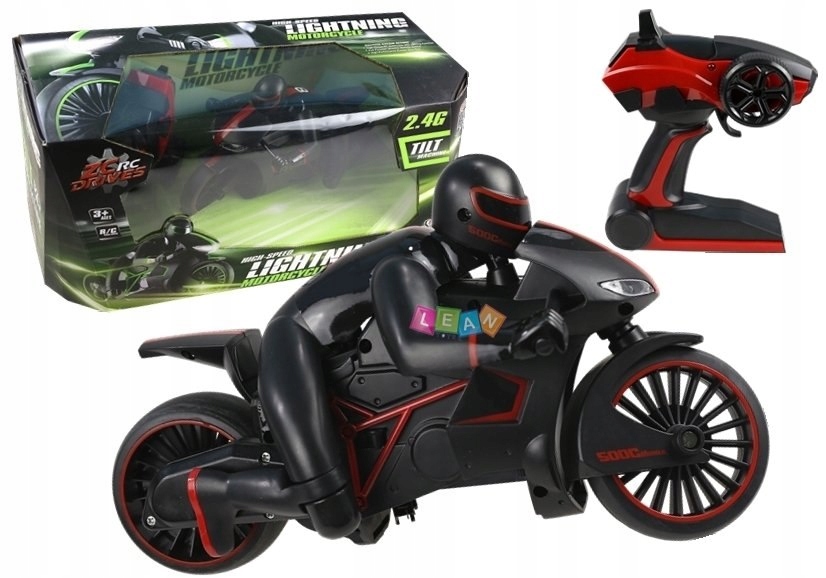 MOTOR ŚCIGACZ ZDALNIE STEROWANY NA PILOTA CZERWONY - 14250073619 - oficjalne archiwum Allegro