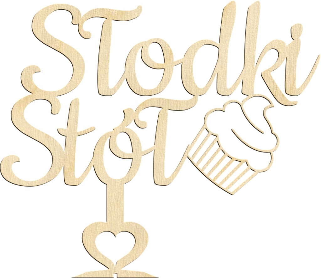 Napis słodki stół dekoracja na wesele komunię duży - 11816264747 ...