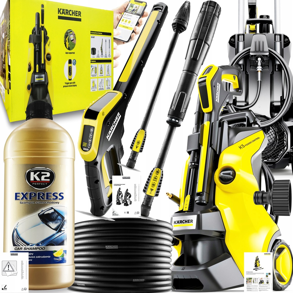 MYJKA CIŚNIENIOWA KARCHER K 5 POWER CONTROL ZESTAW - 11968584834 - oficjalne archiwum Allegro