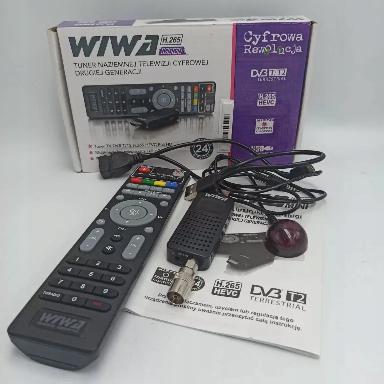DEKODER WIWA MINI H.265 KOMPLET, PAR, GW - 12763116231 - oficjalne archiwum Allegro