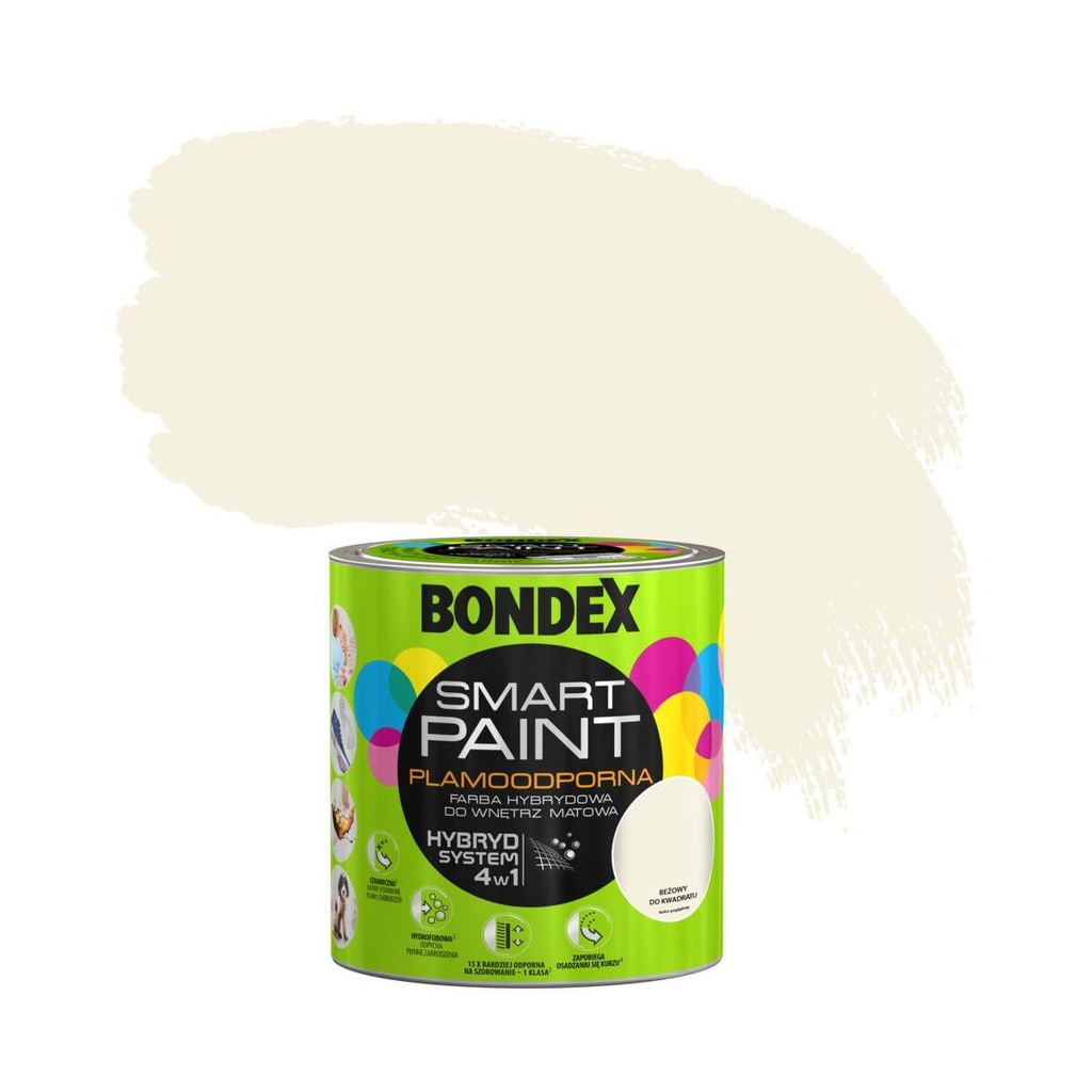 Farba Bondex Smart Paint Beżowy do kwadratu 2.5 l - 12984462571 ...