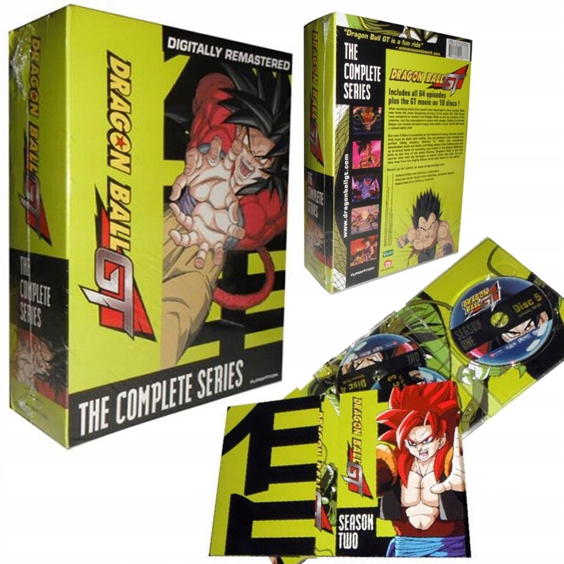 DRAGON BALL GT COMPLETE SERIES (10 DVDs) - 12592901798 - oficjalne ...