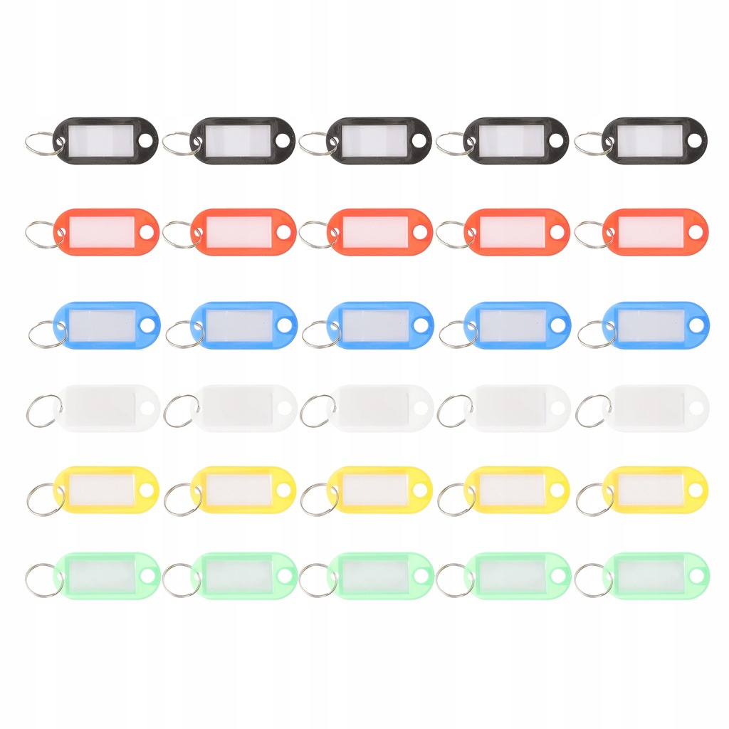 Numbered Key Tags Colored Labels Plastic Rings - 14277691194 ...