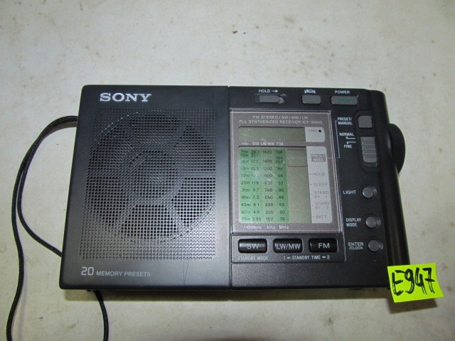 RADIO GLOBALNE SONY ICF-SW40 - NR E947 - 14976000021 - oficjalne ...