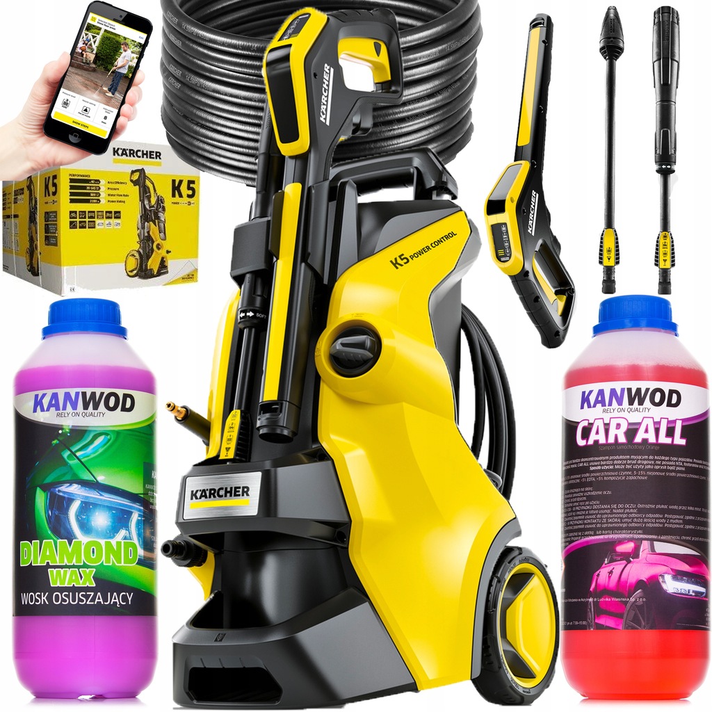MOCNA MYJKA CIŚNIENIOWA KARCHER K5 145 BAR ZESTAW - 11972785662 - oficjalne archiwum Allegro