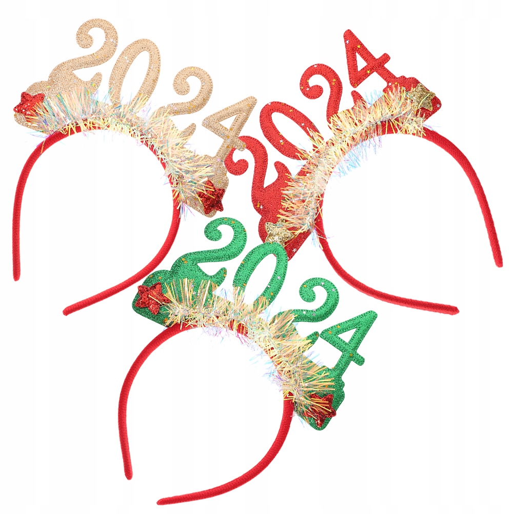 New Year Headband 2024 Star Tinsel Hairband - 14690854176 - oficjalne ...