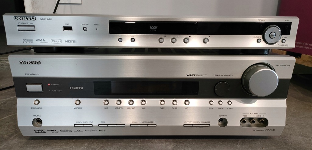Amplituner ONKYO HT-R508 5.1 srebrny - 14533706275 - oficjalne archiwum Allegro
