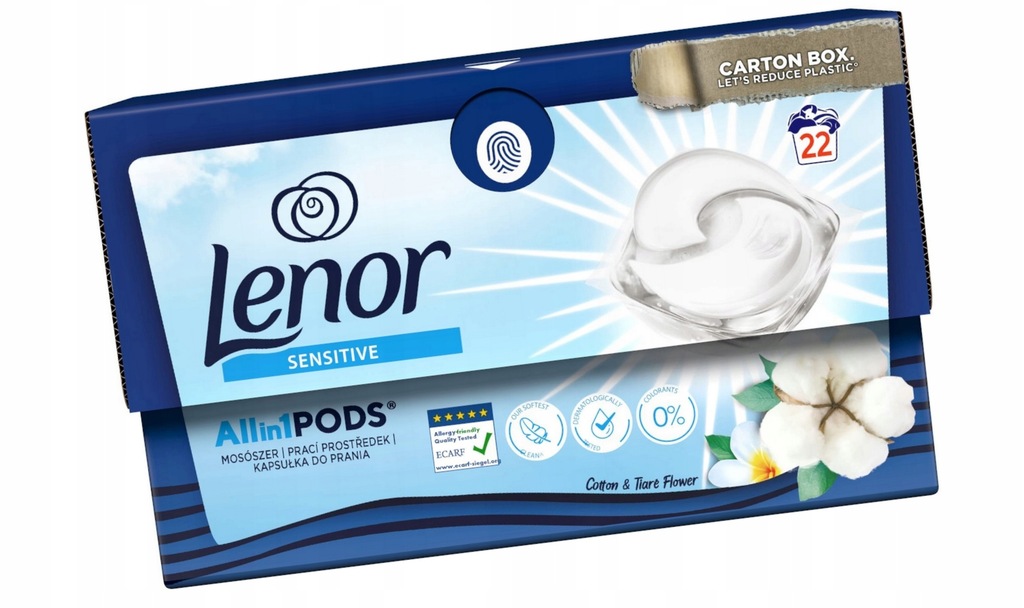Lenor Kapsułki do Prania Sensitive 22szt. 3w1 - 13917923363 - oficjalne ...