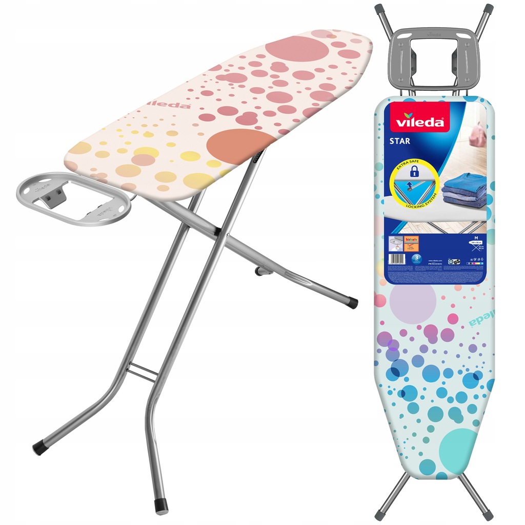 Deska do prasowania Vileda Star 120x38 regulacja - 9584212974 ...