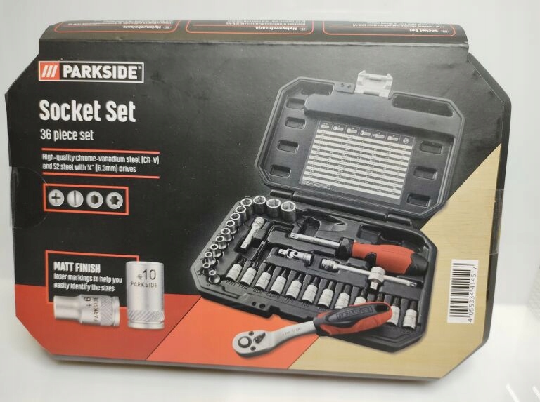 KLUCZE NASADOWE Z GRZECH. PARKSIDE SOCKET SET 36 - 12010674765 ...